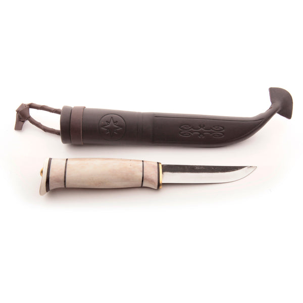 Erapuu Puukko Antler 95 Knife Scandi Viking Hunting Finland