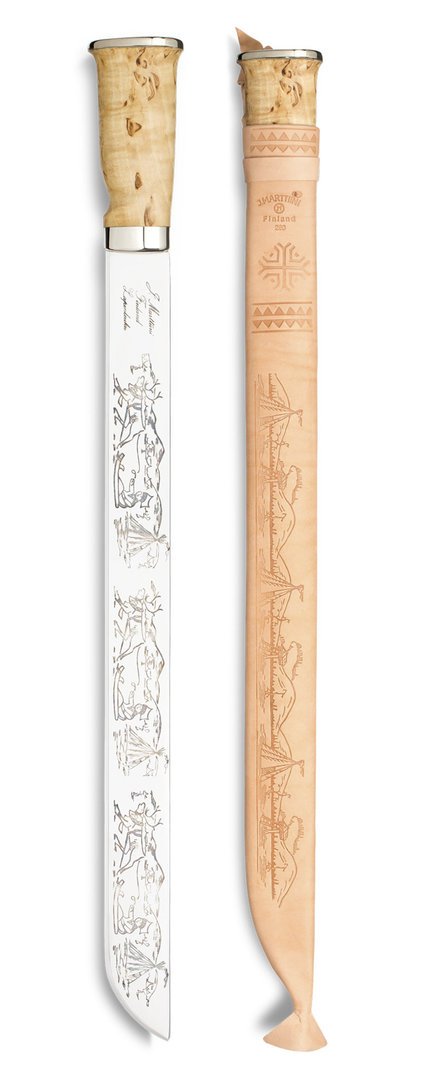 Marttiini Lapp Knife 280 Scandi Viking Hunting Knife Finland